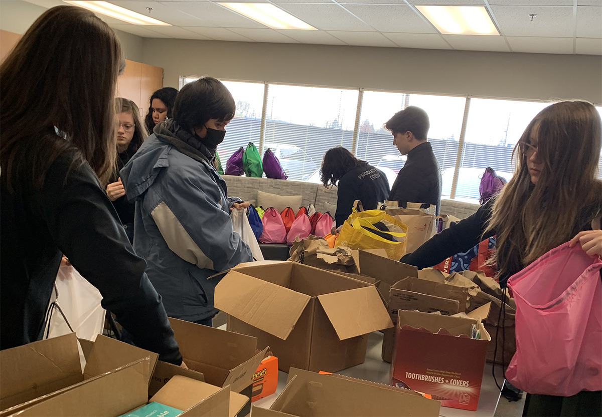 Spreading Hope and Warmth: CTEC Students Assemble 200 Bags of Compassion for Vulnerable ...